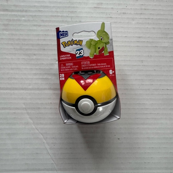 not sure | Toys | Mega Construx Pokemon Larvitar Series 23 Pokeball ...